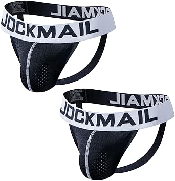 JOCKMAIL Men's Jockstraps Underwear Athletic Supporter Breathable Jock ...