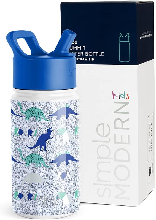 Amazon.com: Simple Modern Kids Water Bottle with Straw Lid | Insulated ...