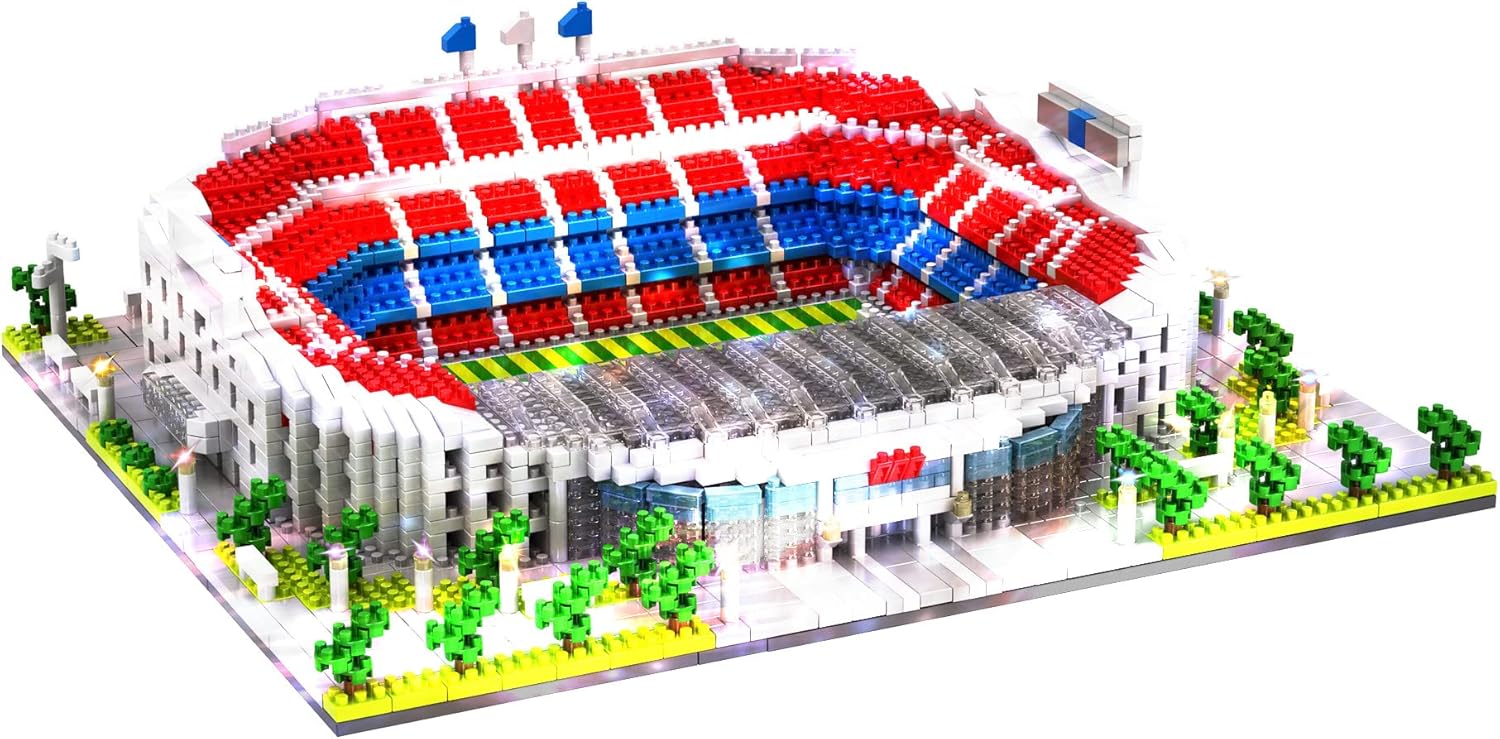 Amazon.com: BOOSHAK Mini Blocks Soccer Stadium Famous Football Matches ...