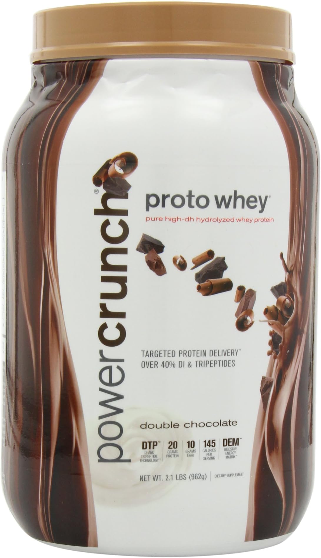 Amazon.com: Power Crunch Proto Whey Double Chocolate Protein Powder ...