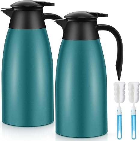 Amazon.com: Uiifan 2 Pcs 68oz Thermal Carafe Insulated Stainless Steel ...