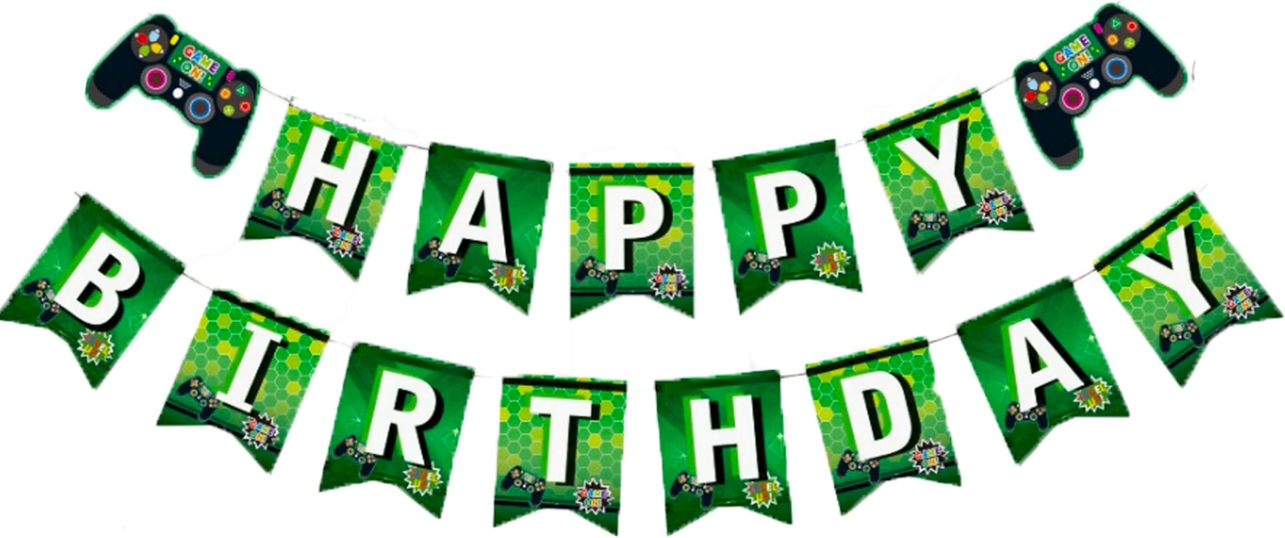 Amazon.com: Video Game Party Banner for Nite Video Game Party Supplies ...