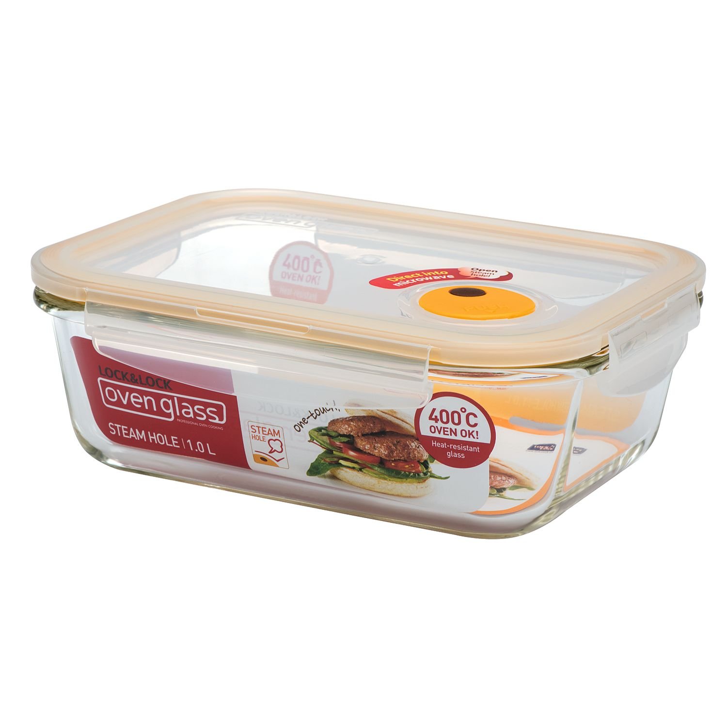 Snapklik.com : LOCK & LOCK Purely Better Glass Food Storage Container