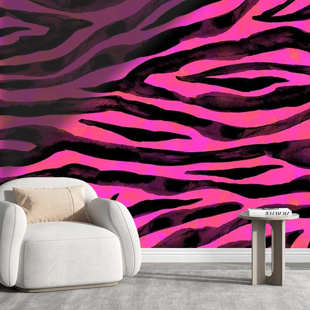Hot Pink Zebra Wallpaper