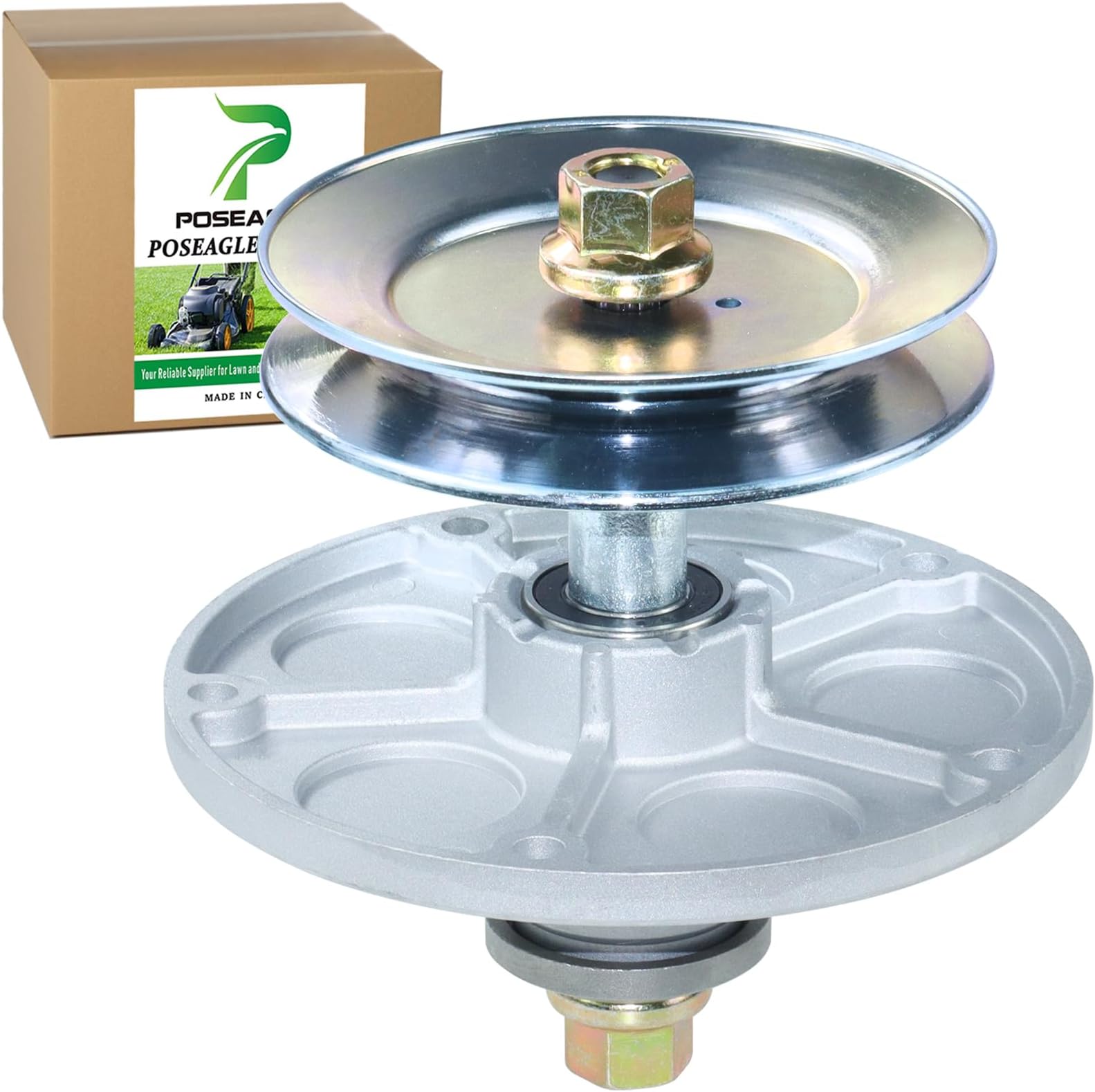 Amazon.com : POSEAGLE 1001046 Spindle Assembly with 92852MA Pulley ...