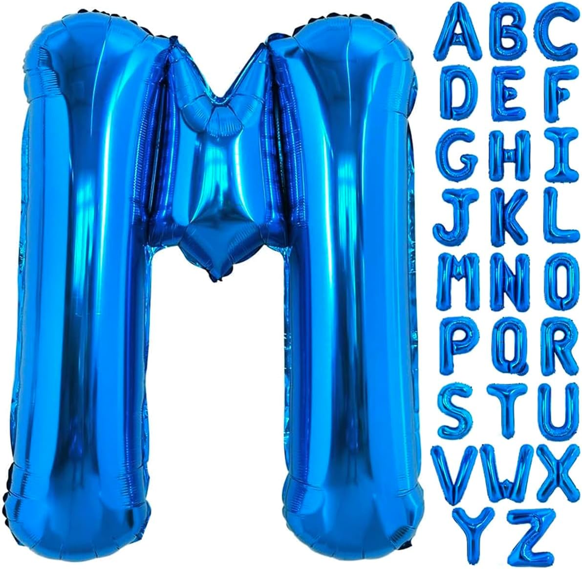 Amazon.com: 40 Inch Blue Letter M Balloons Alphabet M Letter Balloons ...
