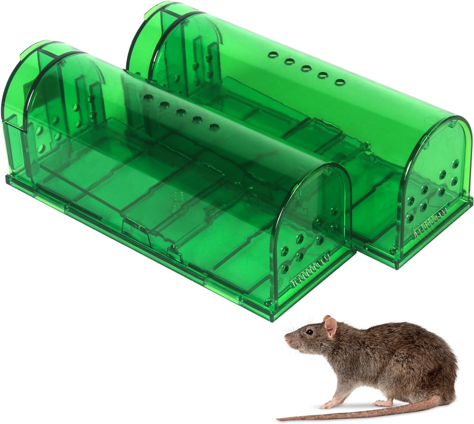 2 Pack Mouse Traps Humane Mice Rat Mouse Traps Indoor for Home Catch ...