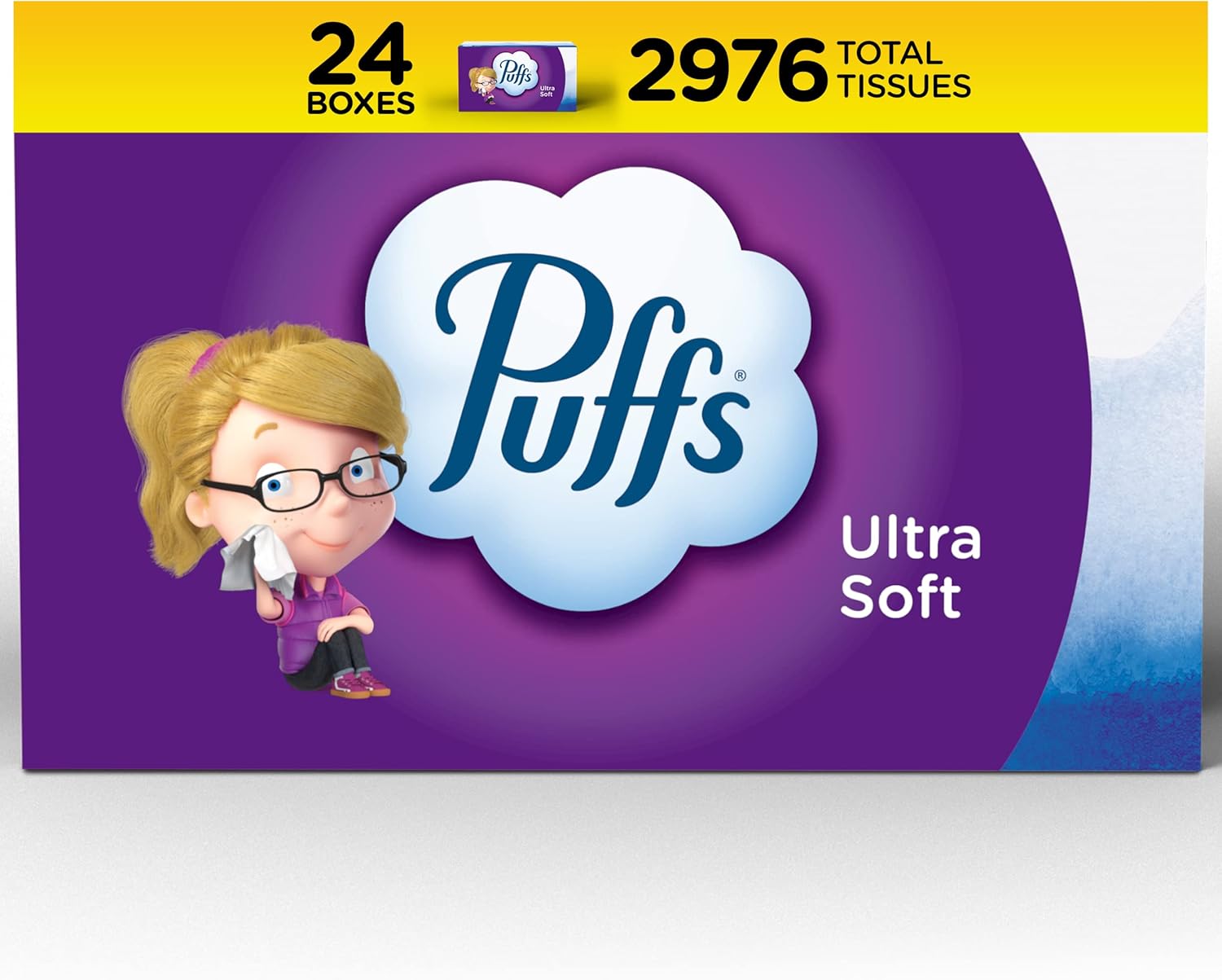 Amazon.com: Puffs Ultra Soft Facial Tissues, 24 Family Boxes, 124 ...
