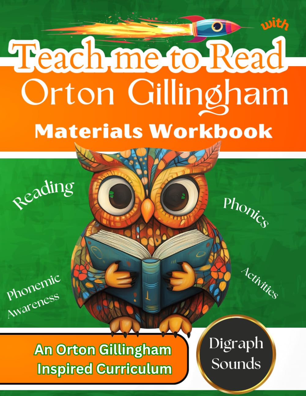Teach me to Read with Orton Gillingham Materials Workbook: Reading ...