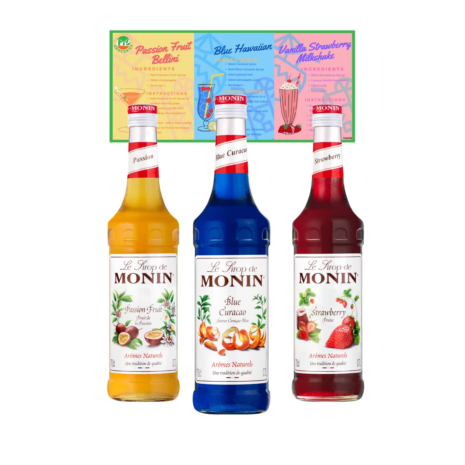 Buy Fruit Flavoured Cocktail Bundle Includes Monin Premium Passion ...