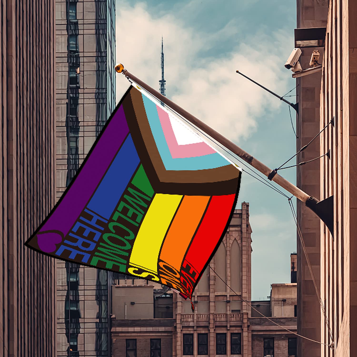 Snapklik.com : Progress Pride Flag Gay Flag Rainbow LGBT Flag 3X5 Foot ...