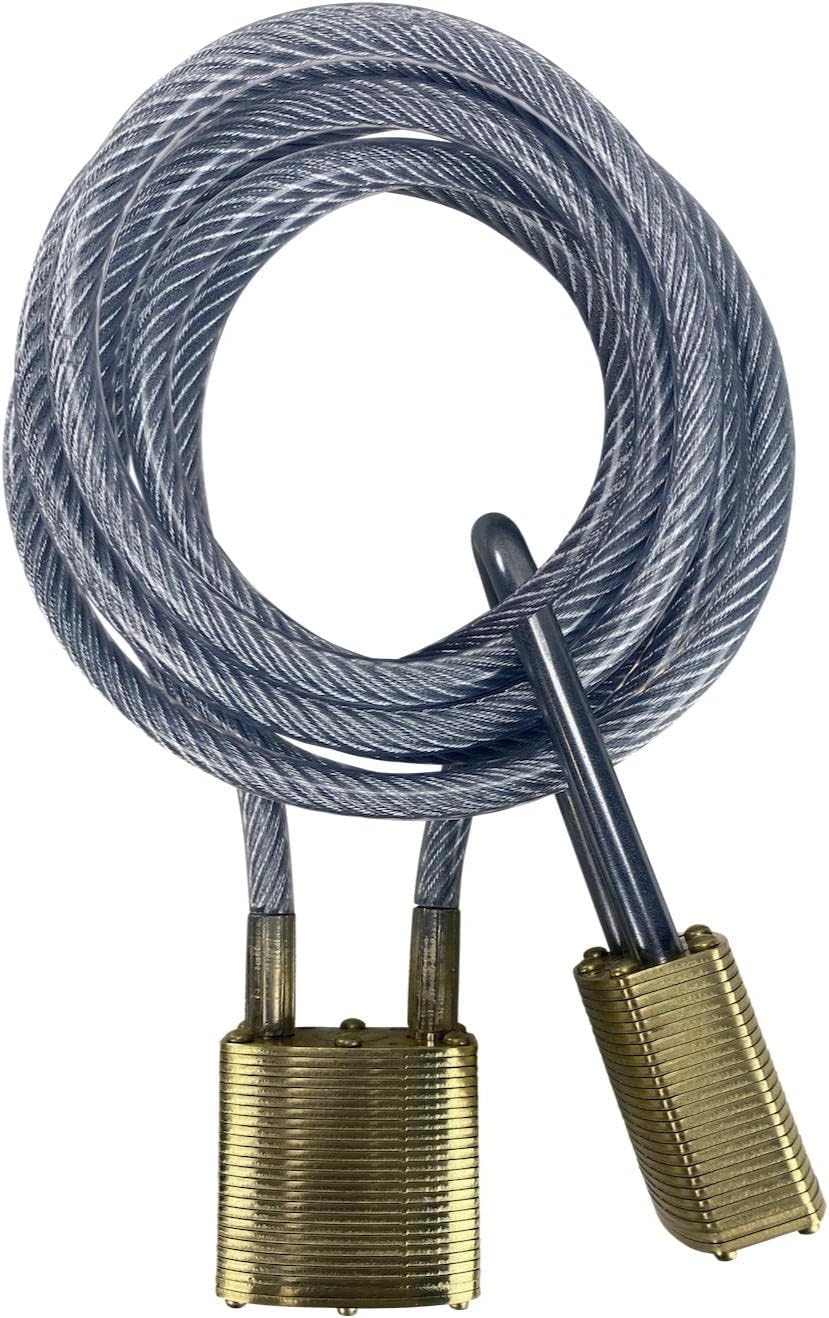 Commando | Cooler Lock Cable | 2 Brass PadLocks (KA) | Military-Grade ...