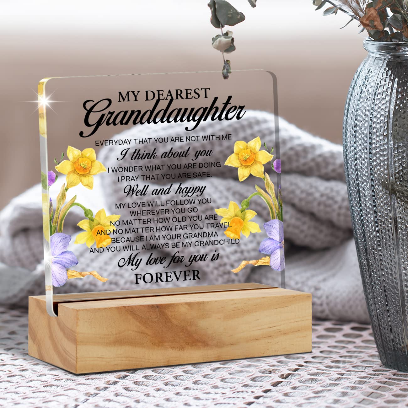 Snapklik.com : Inspirational Granddaughter Gifts My Dearest ...