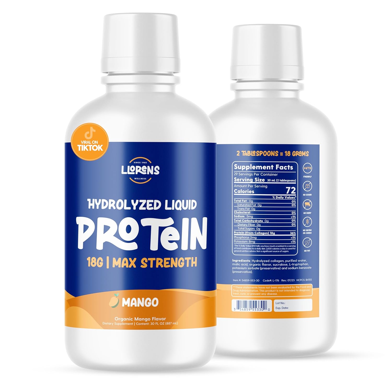 Amazon.com: Proteinex Medical Grade Liquid Hydrolyzed Protein Max ...