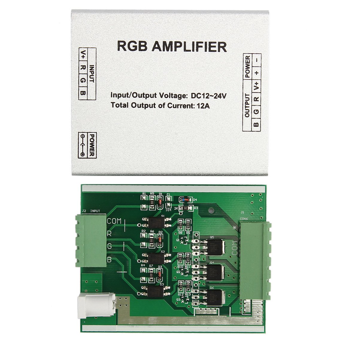 LED RGBW Amplifier & Signal Repeater - 12V-24V 4 Channel Controller For ...
