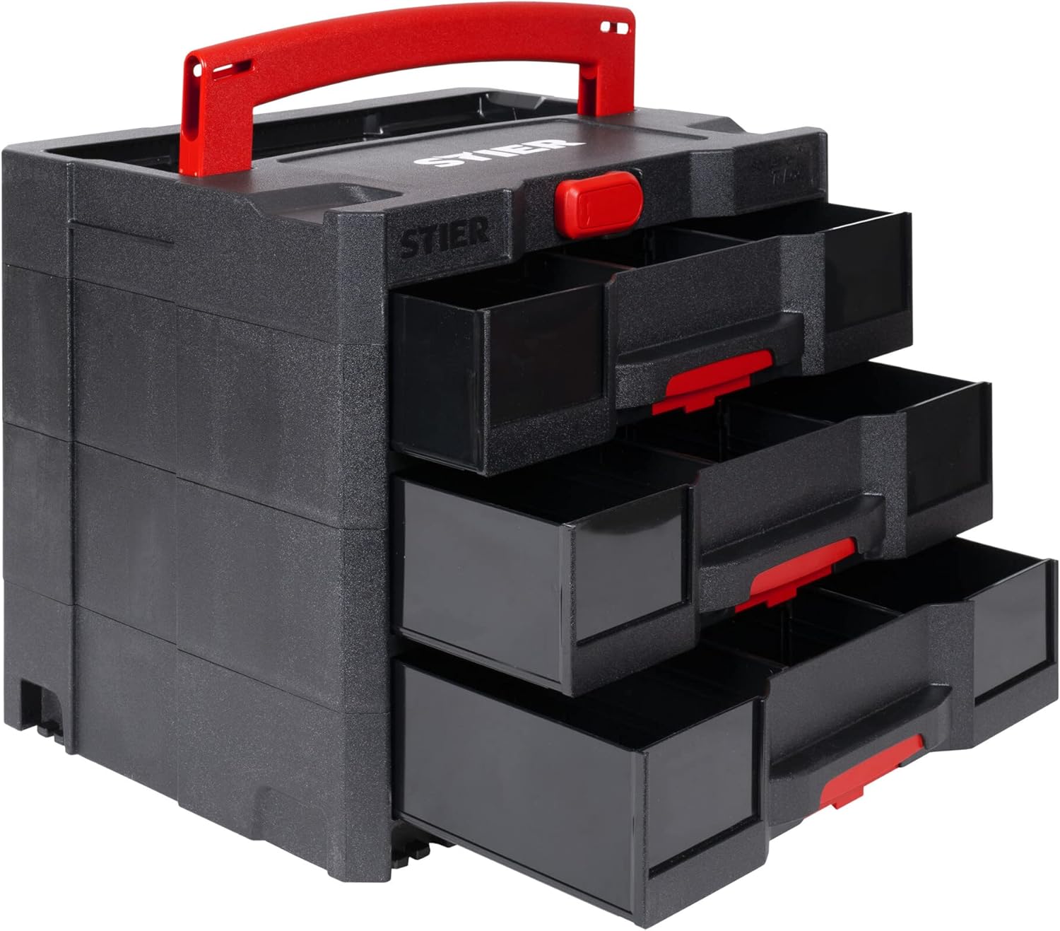 STIER Sortainer T-Loc IV/3 BLACK-Edition, 6,7 L pro Schublade mit ...
