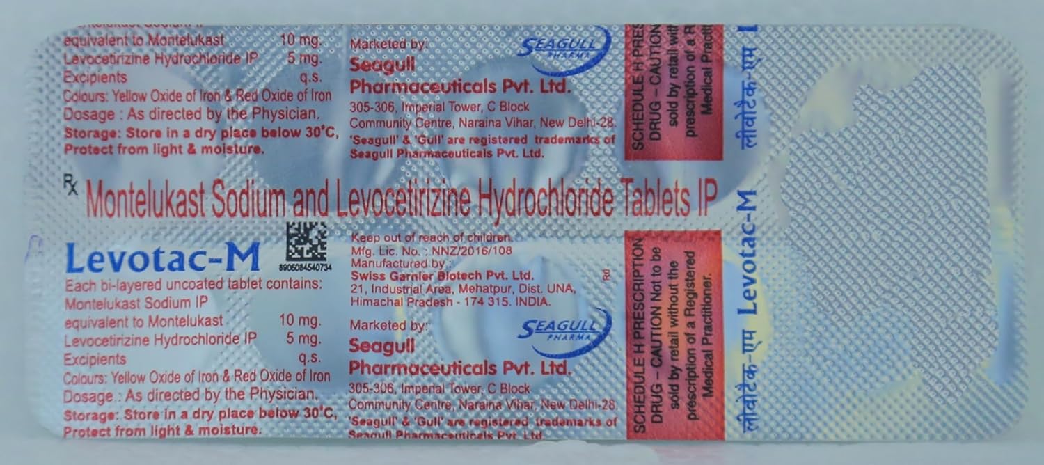 LEVOTAC M - Strip of 10 Tablets : Amazon.in: Health & Personal Care