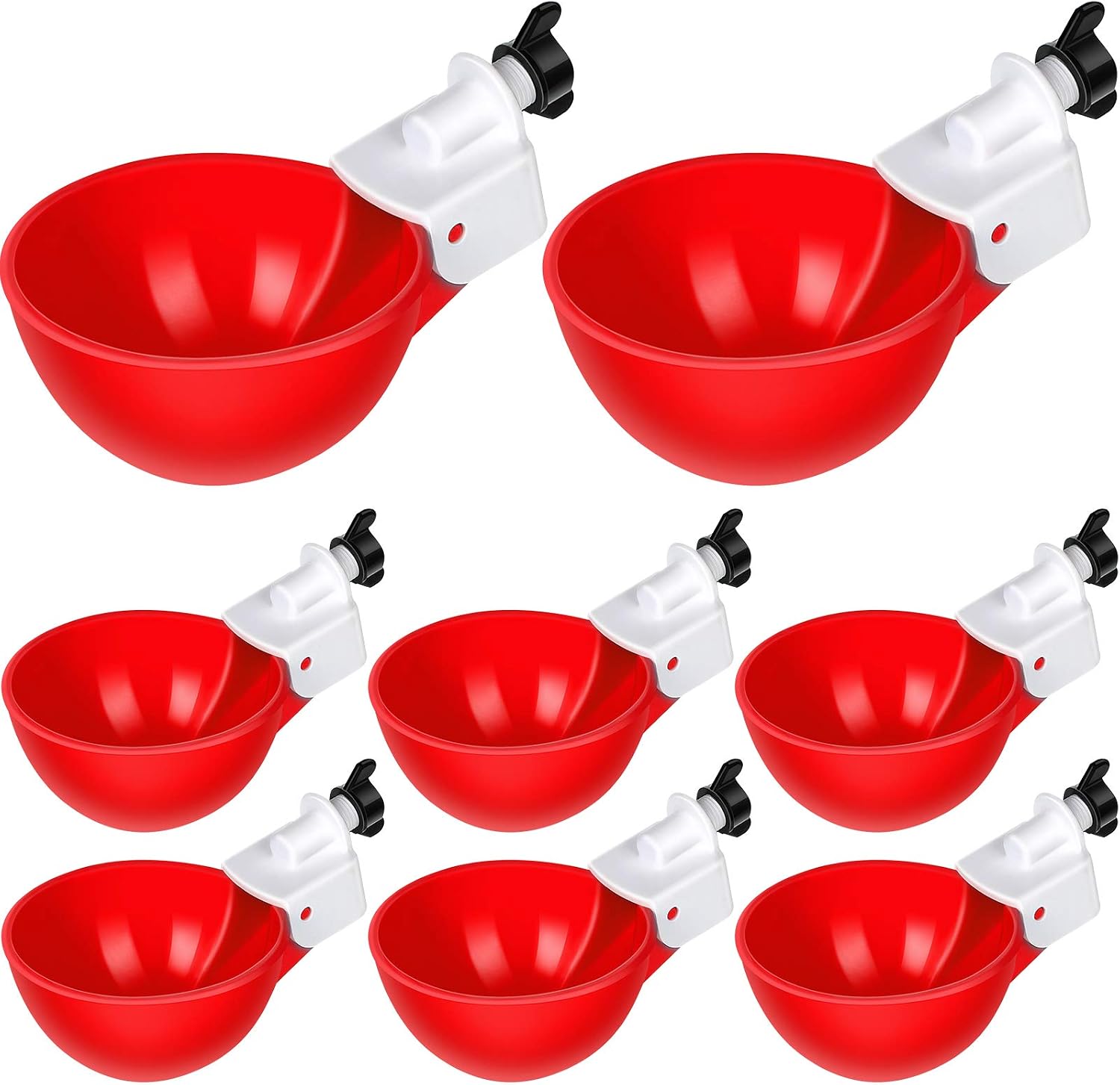 Amazon.com : 8 Pieces Chicken Waterers Chicken Water Cups Automatic ...