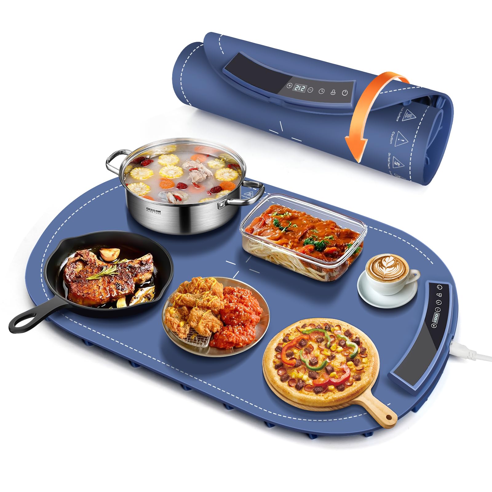 Amazon.com: Food Warming Mat, Electric Warming Tray with Rapid Full ...