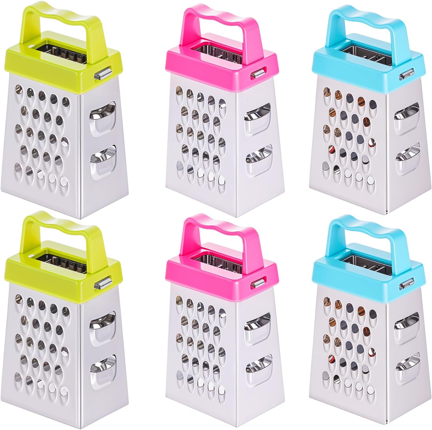 Amazon.com: Ptwola 6 Pcs Mini Cheese Grater Professional Box Grater ...