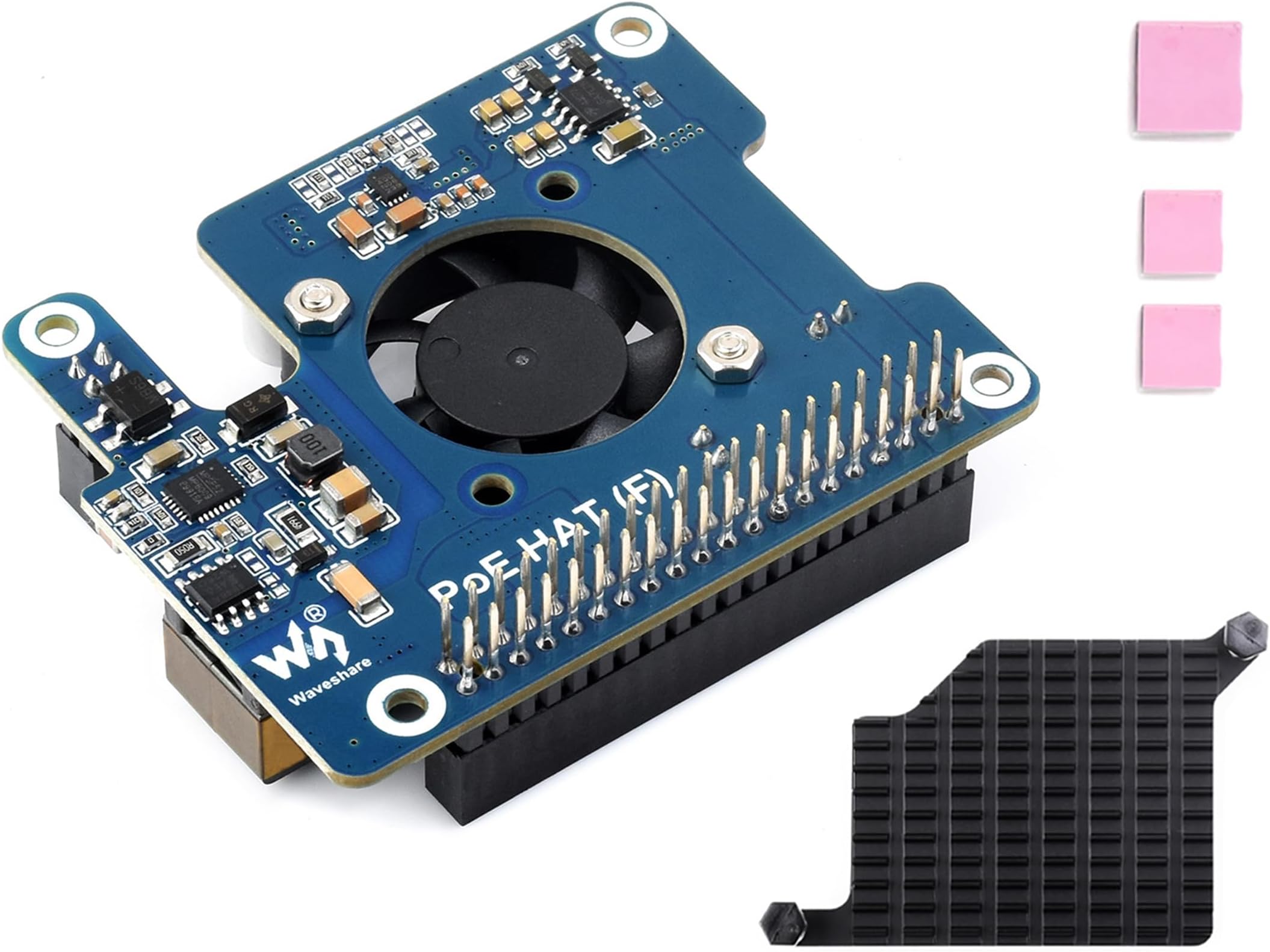 Amazon.com: Waveshare POE HAT Board for Raspberry Pi 5, Power Over Ethernet HAT(POE) with ...