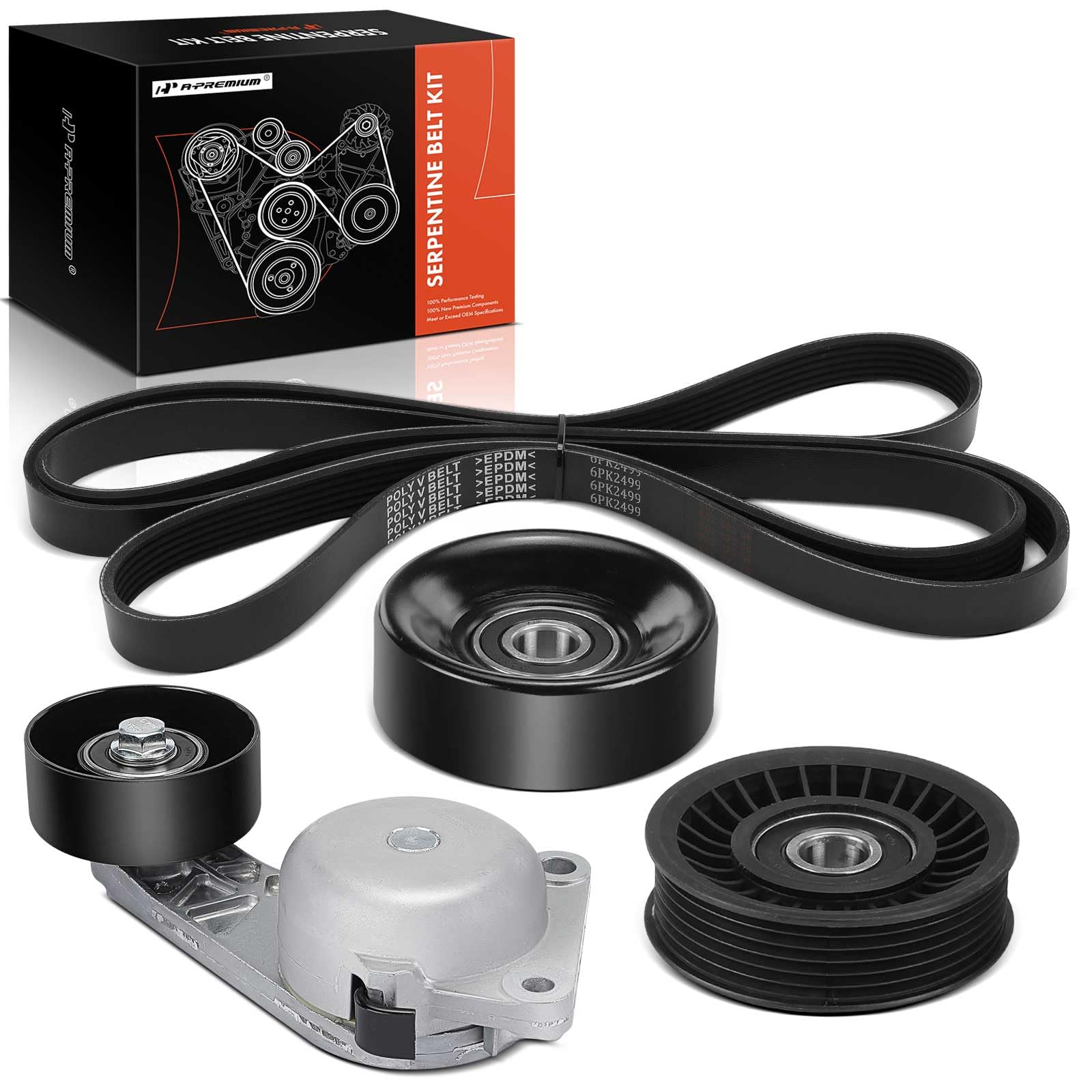 Amazon.com: A-Premium Engine Serpentine Belt Drive Kit Compatible with ...