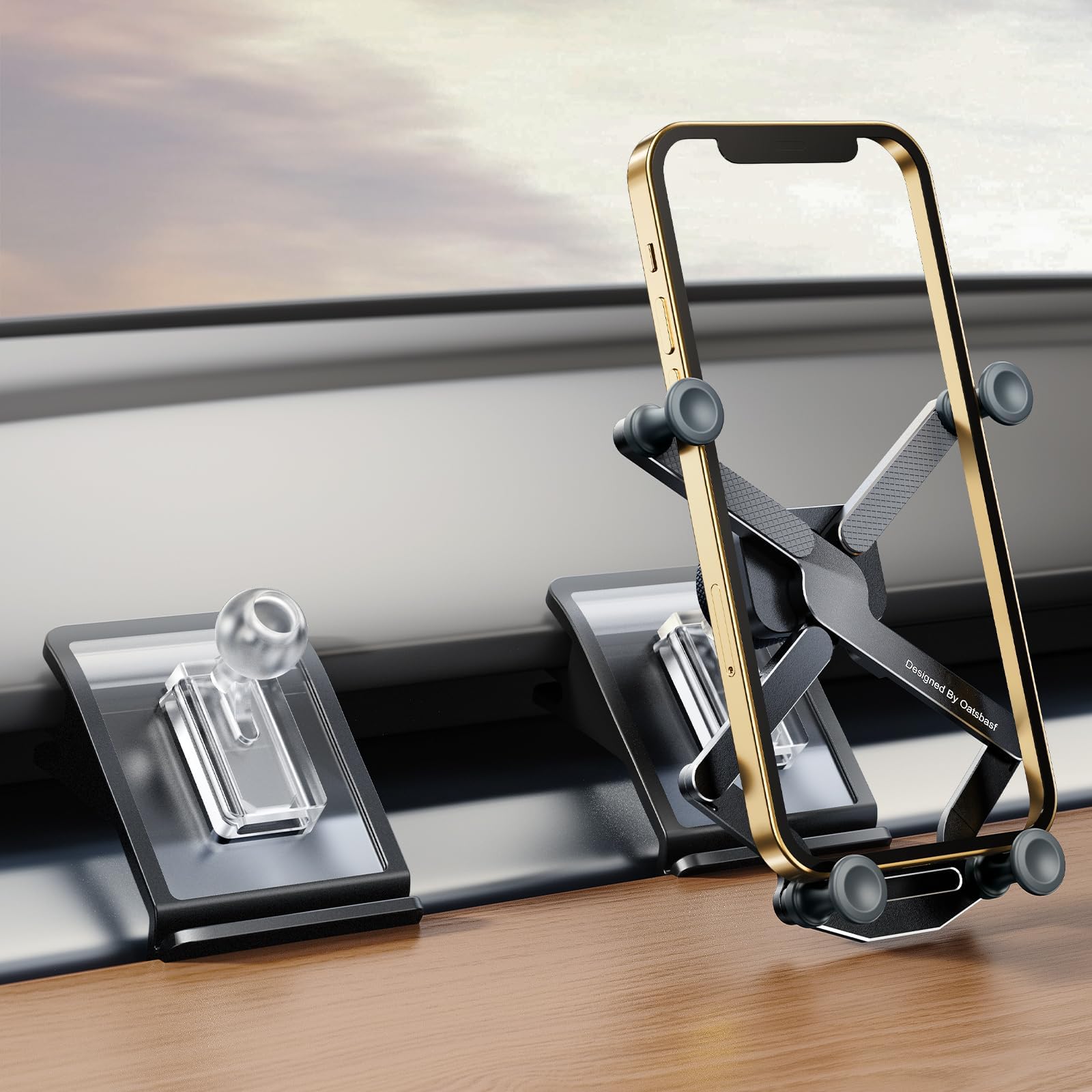 Amazon.com: HZGAMER Tesla Phone Mount, Universal Phone Holder Car Mount ...