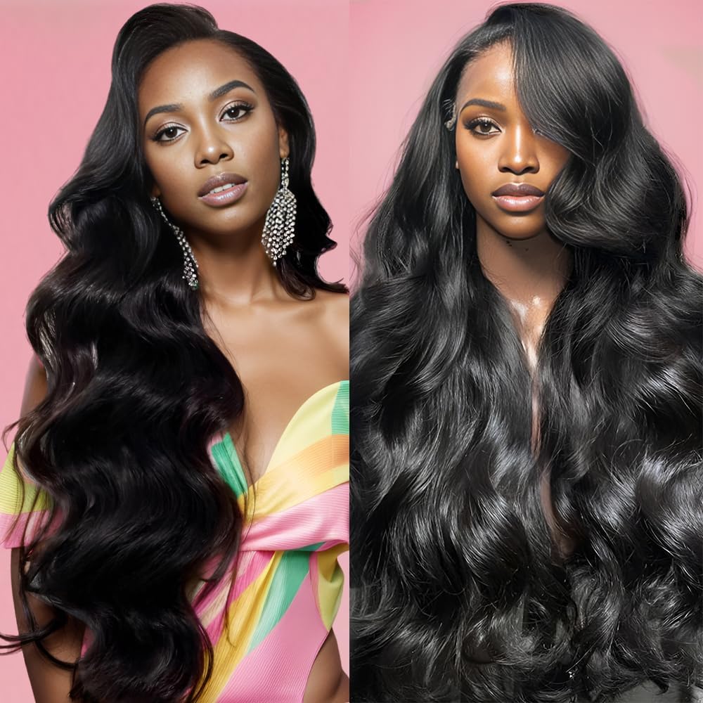 Amazon.com : Xinjiju Bob Wig Human Hair 13x4 HD Lace Front Free Part ...