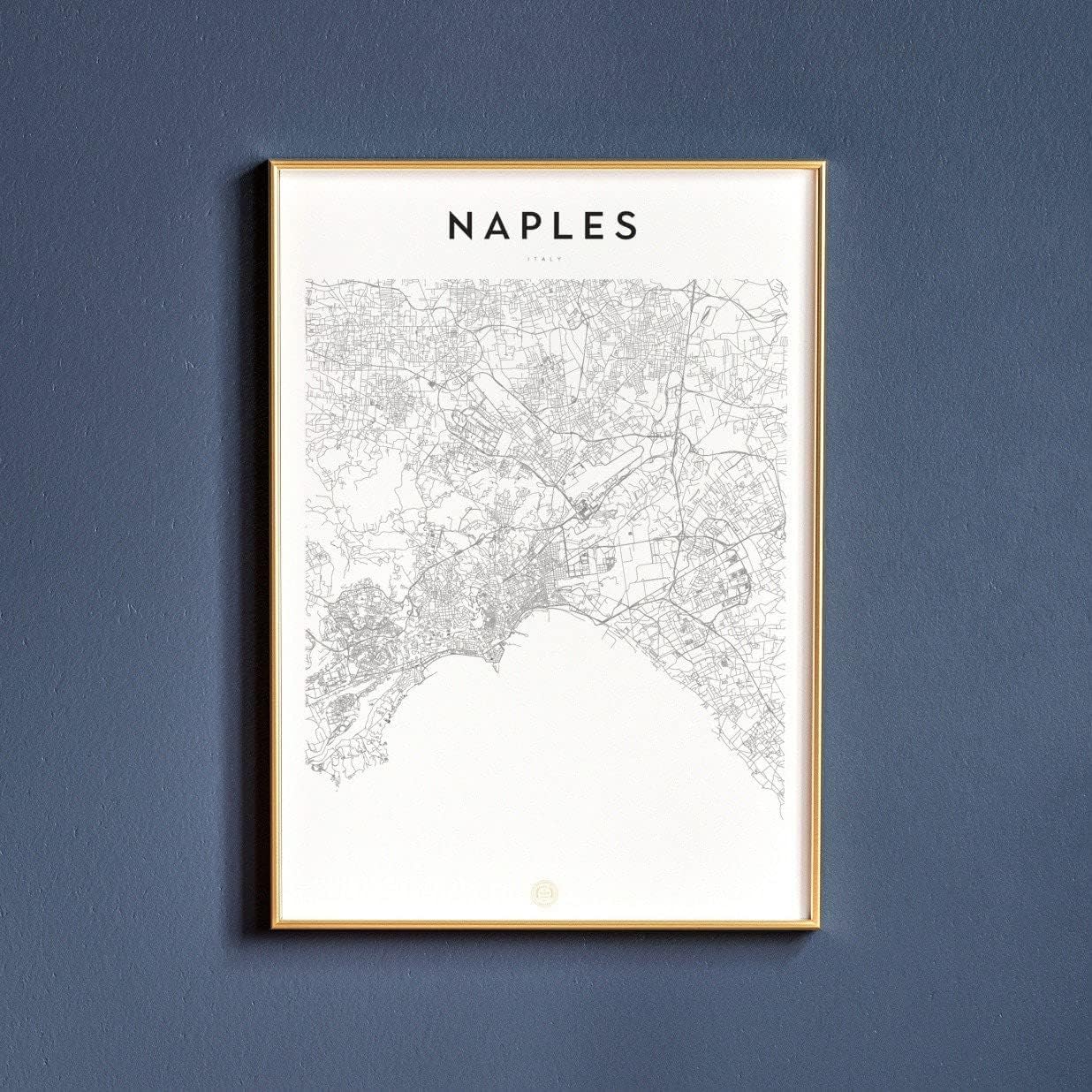 Amazon.com: Naples Italy Naples Map Naples Print Naples Wall Art | 11× ...