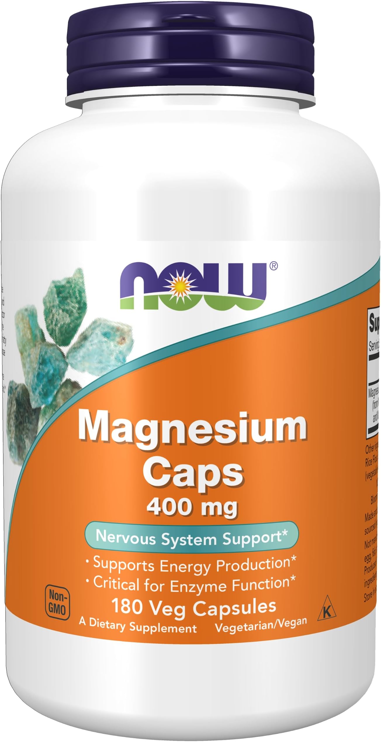 Amazon.com: NOW Supplements, Magnesium 400 mg, Enzyme Function ...