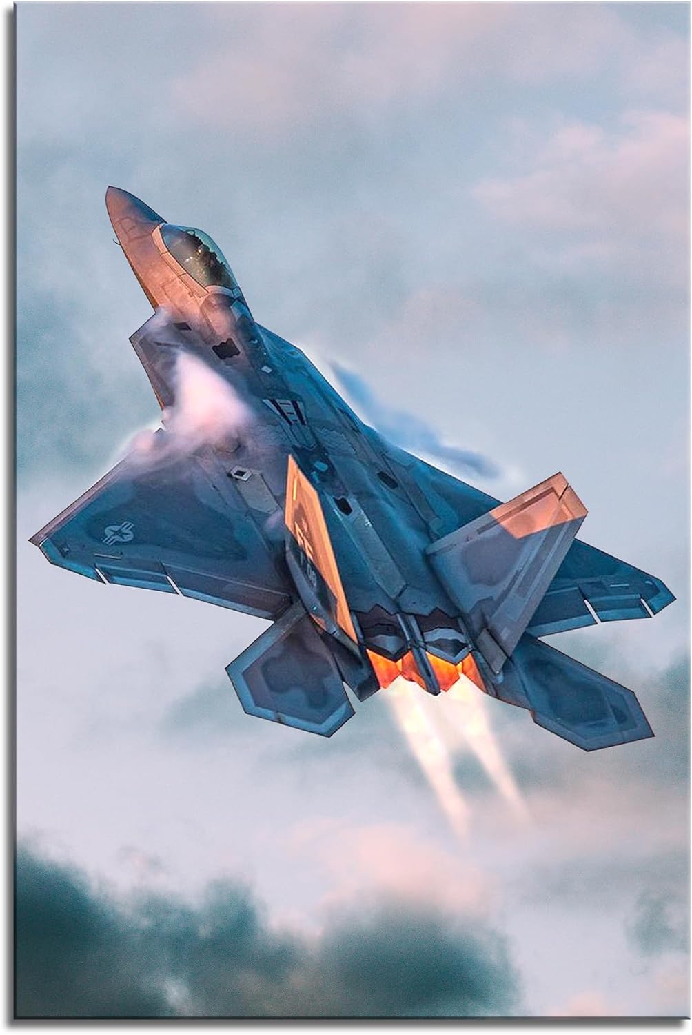 Amazon.com: Generic Military Poster F-22 Raptor Jet Fighter Wall Art ...