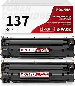 Cartridge 137 Black Replacement for Canon 137 Toner ImageCLASS MF229dw ...