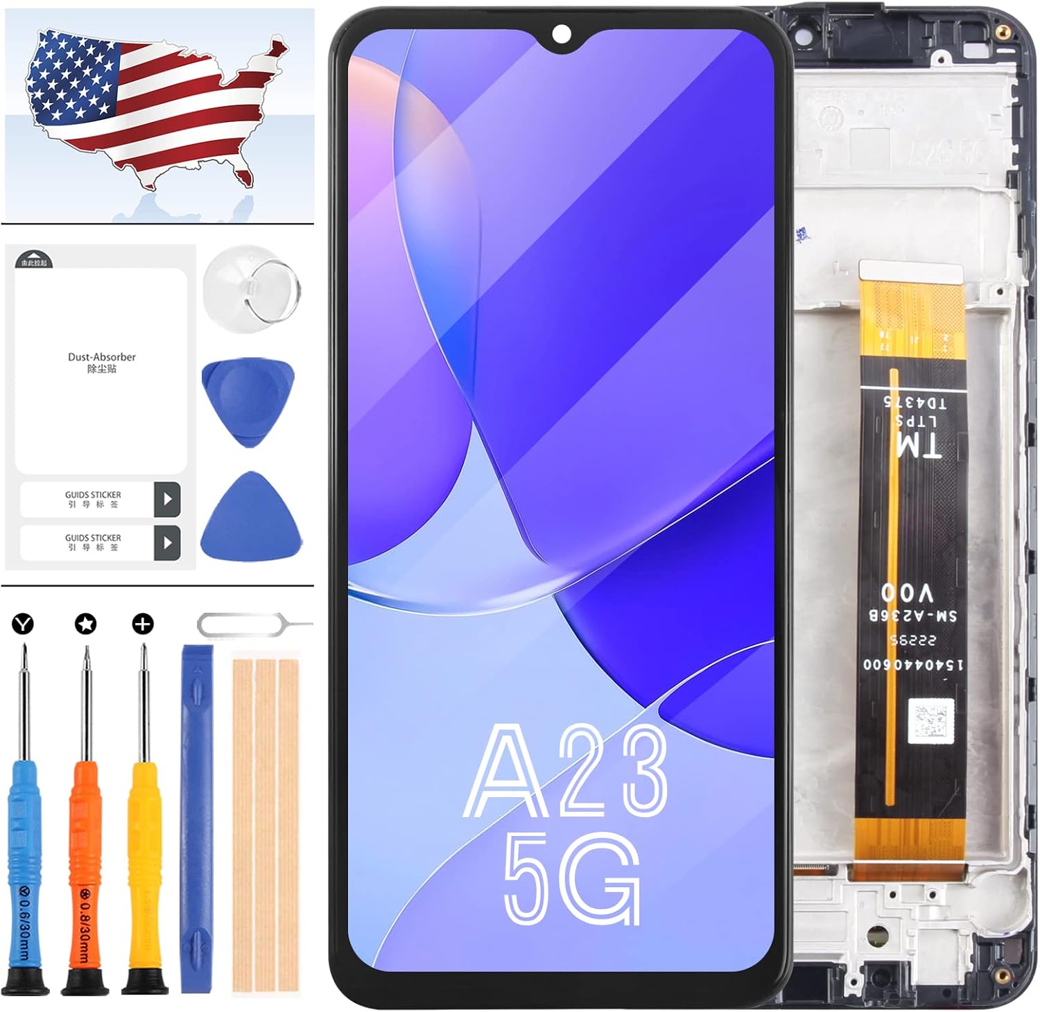 Amazon.com: for Samsung Galaxy A23 5G Screen Replacement SM-A236U SM ...