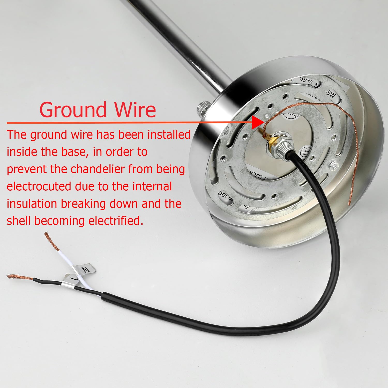 Ground Wire Ceiling Light