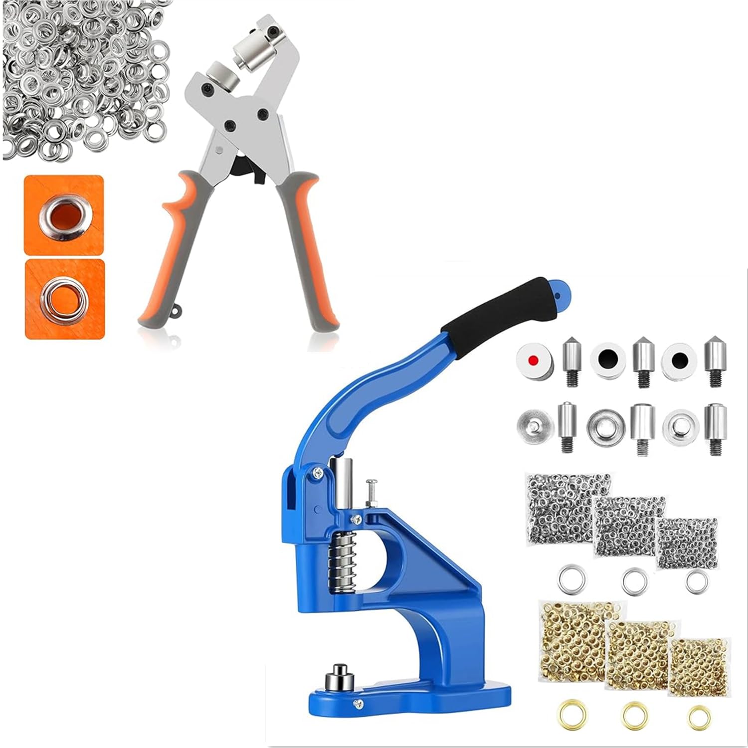 Amazon.com: POWLAB Eyelet Grommet Kit Tools with 3500Pcs Grommets Sets Hole Punch Pliers and ...