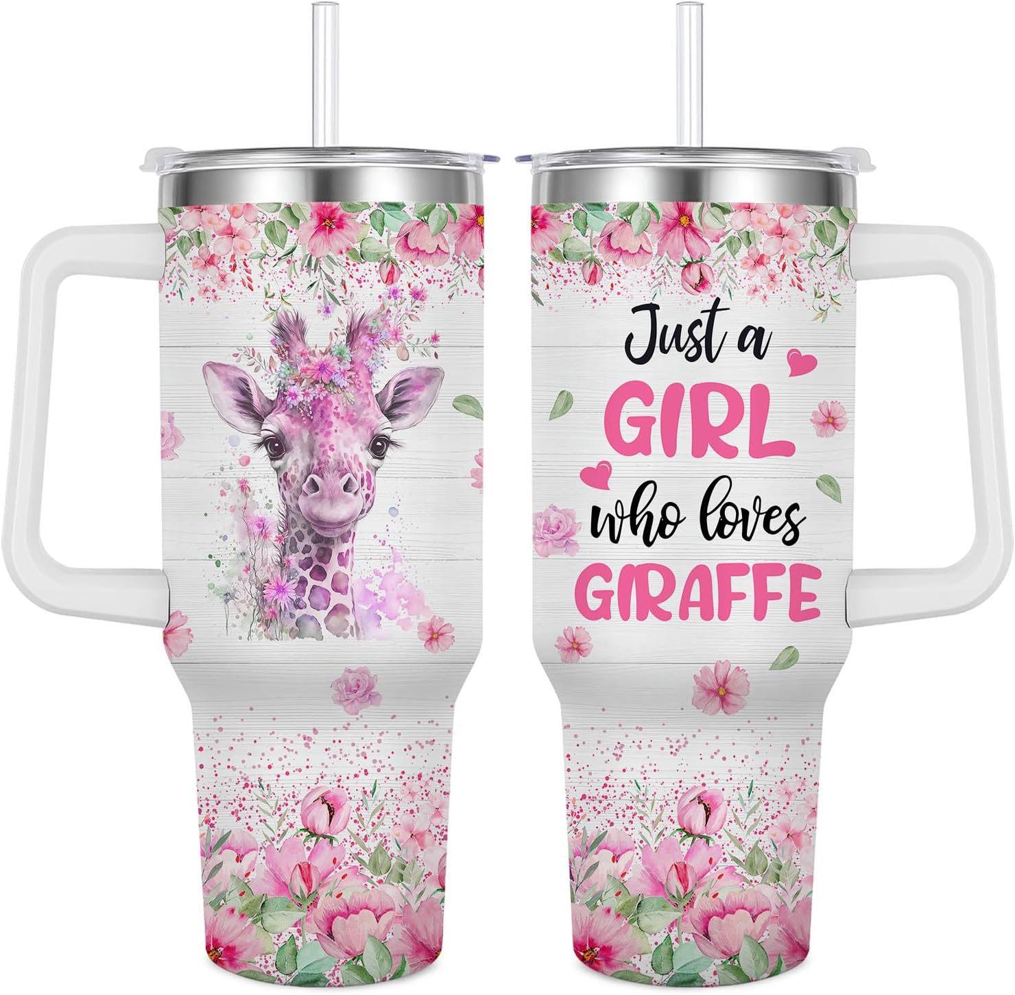 Amazon.com: Jiaazerd Giraffe Tumbler for Giraffe Lover,40 oz Giraffe ...