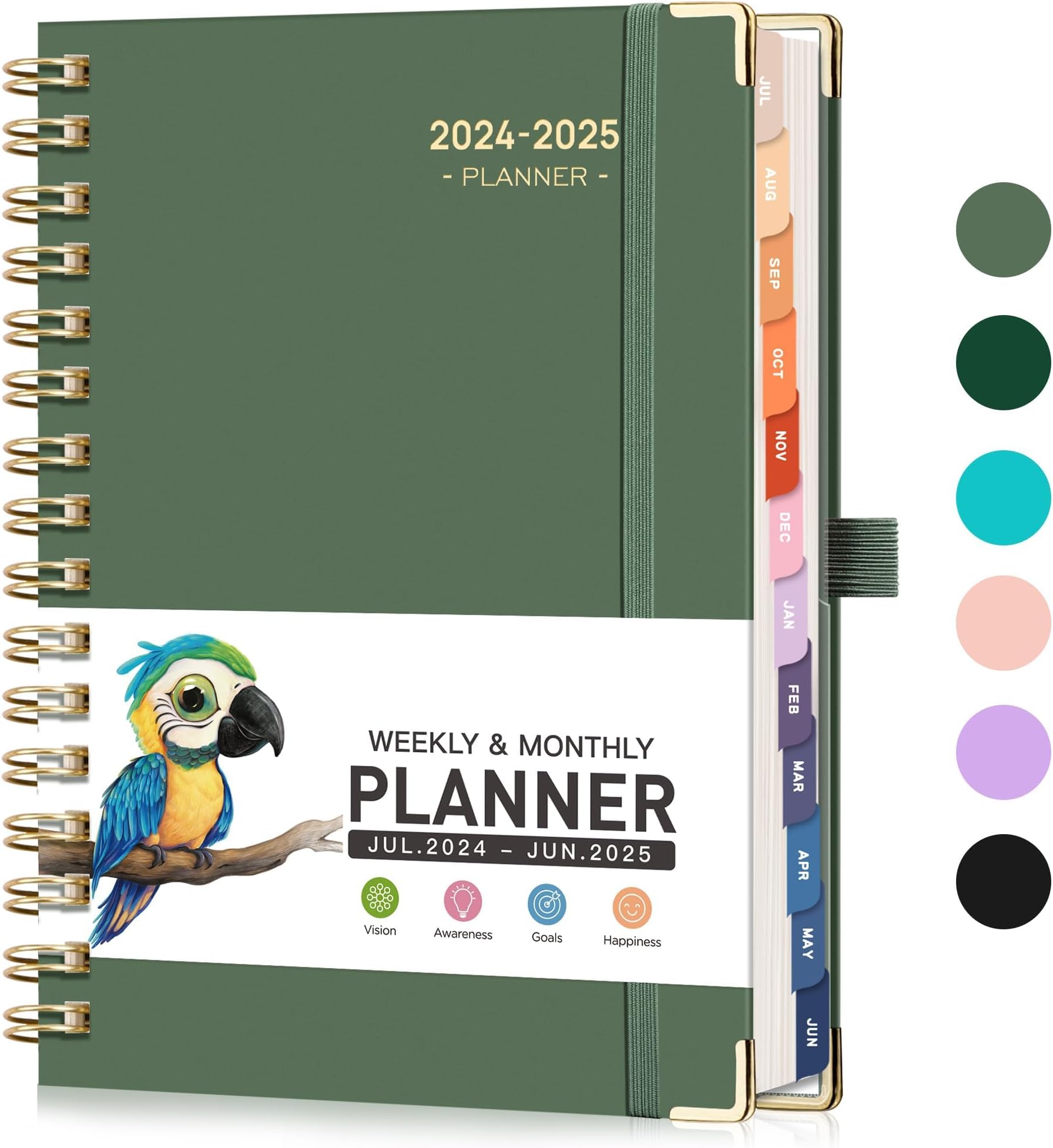 Amazon.com : SUNEE 2024-2025 Weekly & Monthly Planner 6.4"x8.5" - 12 ...
