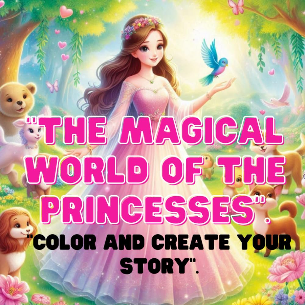 Amazon | Coloring Book: The Magical World of the Princesses: Color and ...