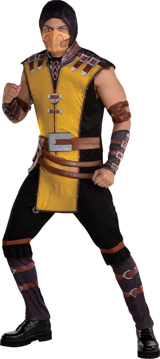 Amazon Mortal Kombat Scorpion Costume For Men Mortal Kombat