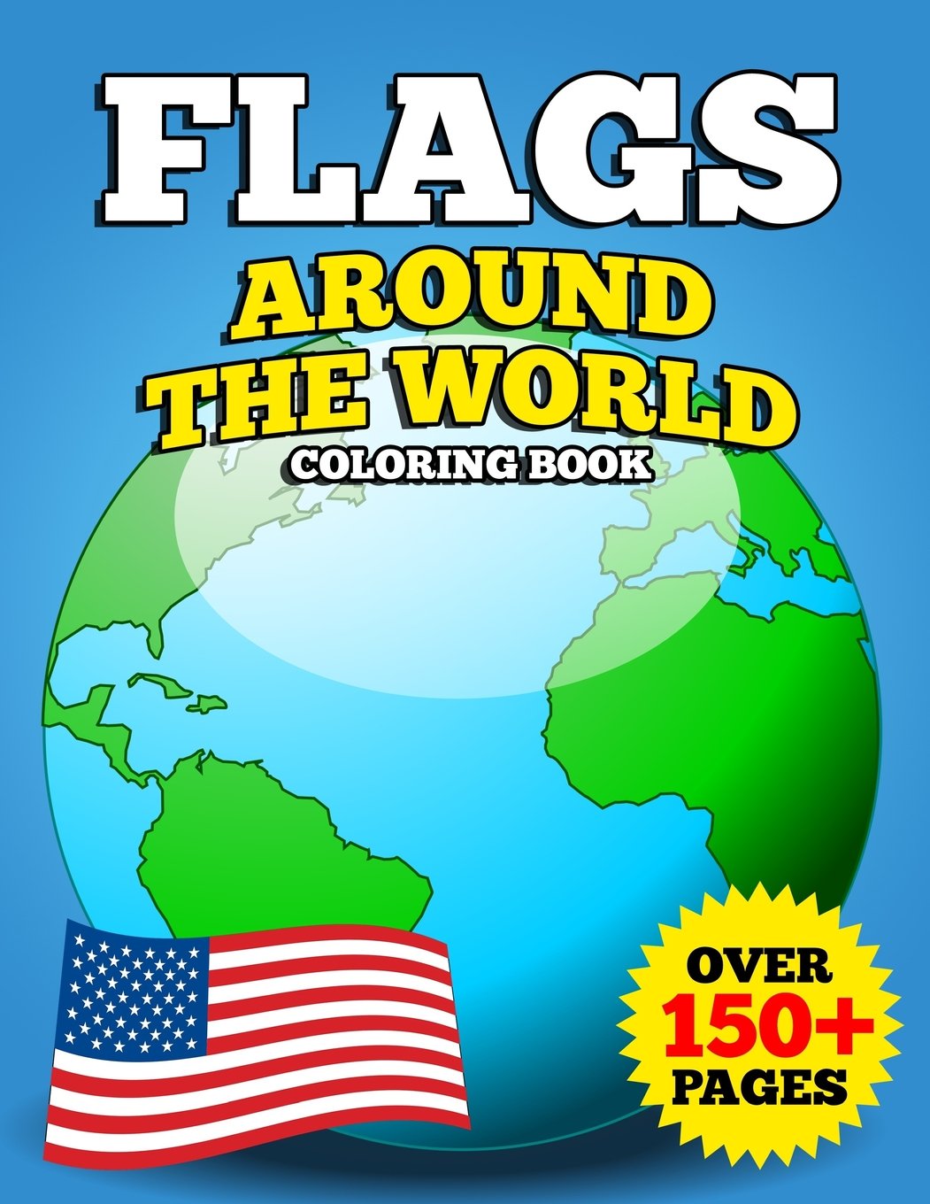 Flags Around The World Coloring Book Jumbo Educational Geography ...