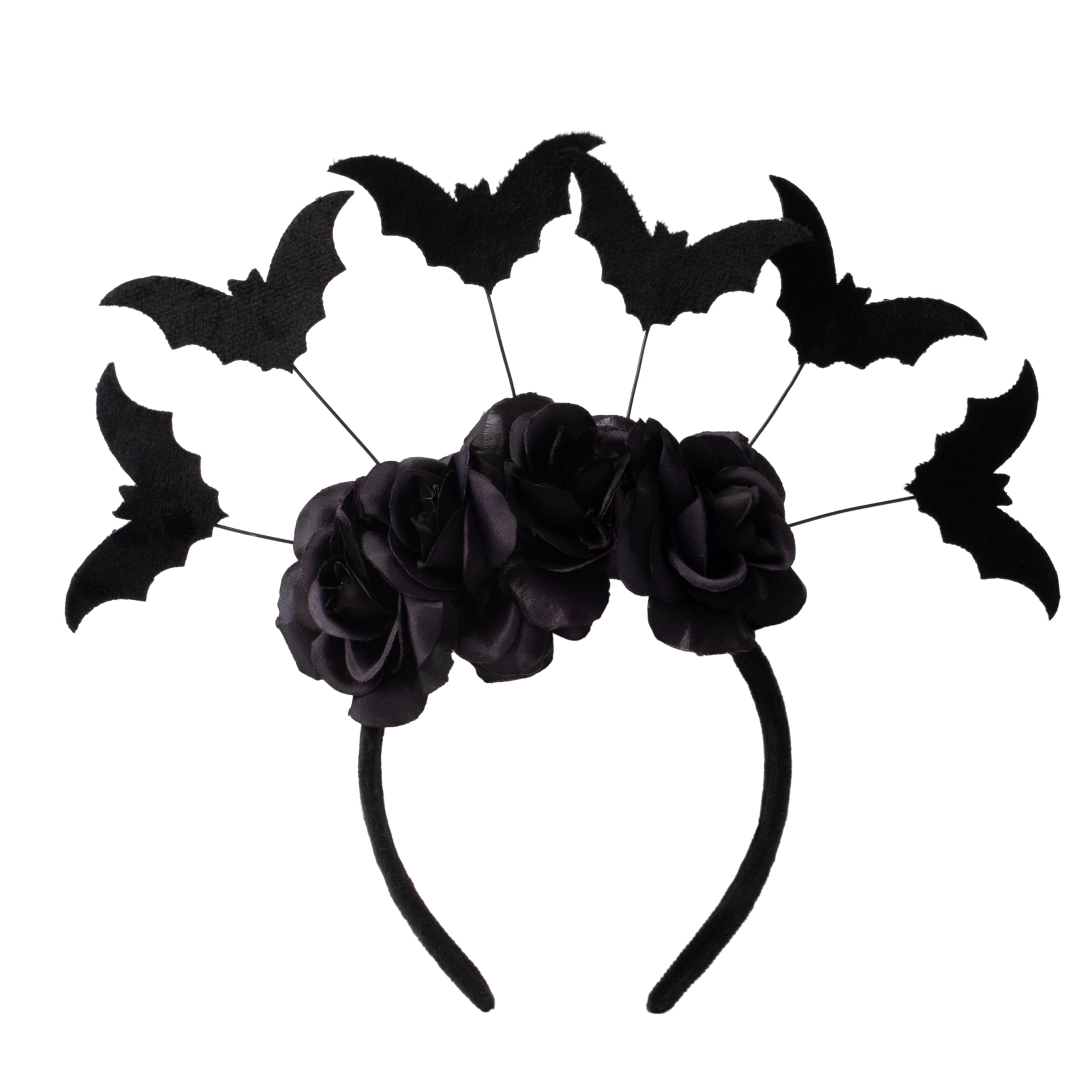 Spooktacular Creations Halloween Black Bat Headband, Black Universal ...