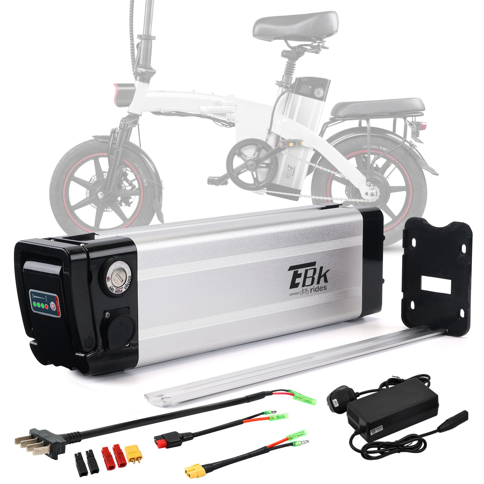 Amazon.com: Ebkrides 48V 13AH Ebike Battery, Electric Folding Bike ...
