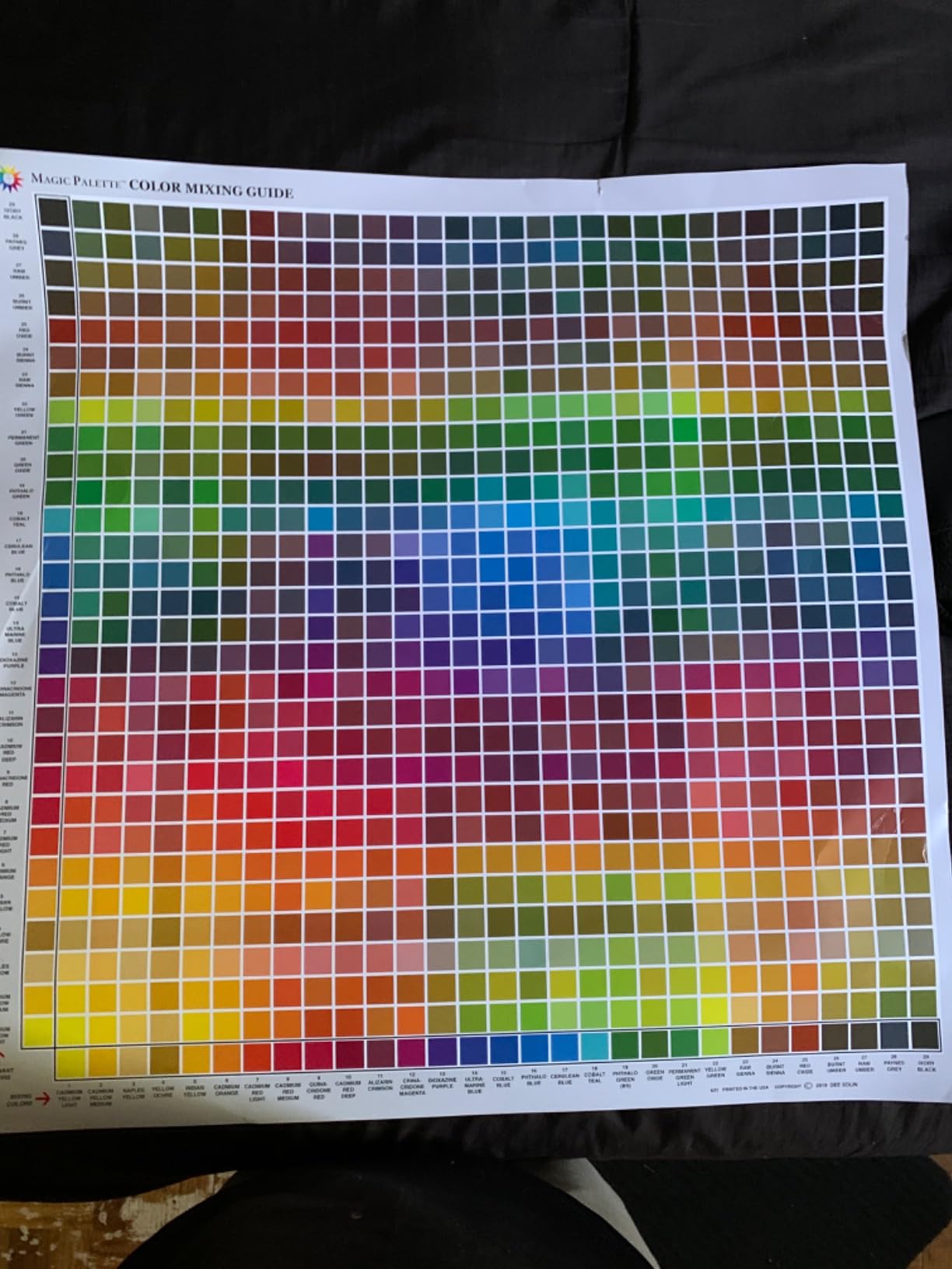 Amazon.com: Color Mixing Guide - Magic Palette Studio Color Guide - 841 ...