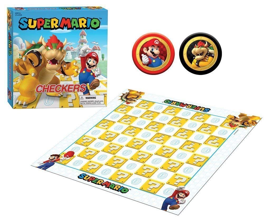 Buy USAopoly Super Mario Bros. Checkers Super Mario VS Browser Board ...