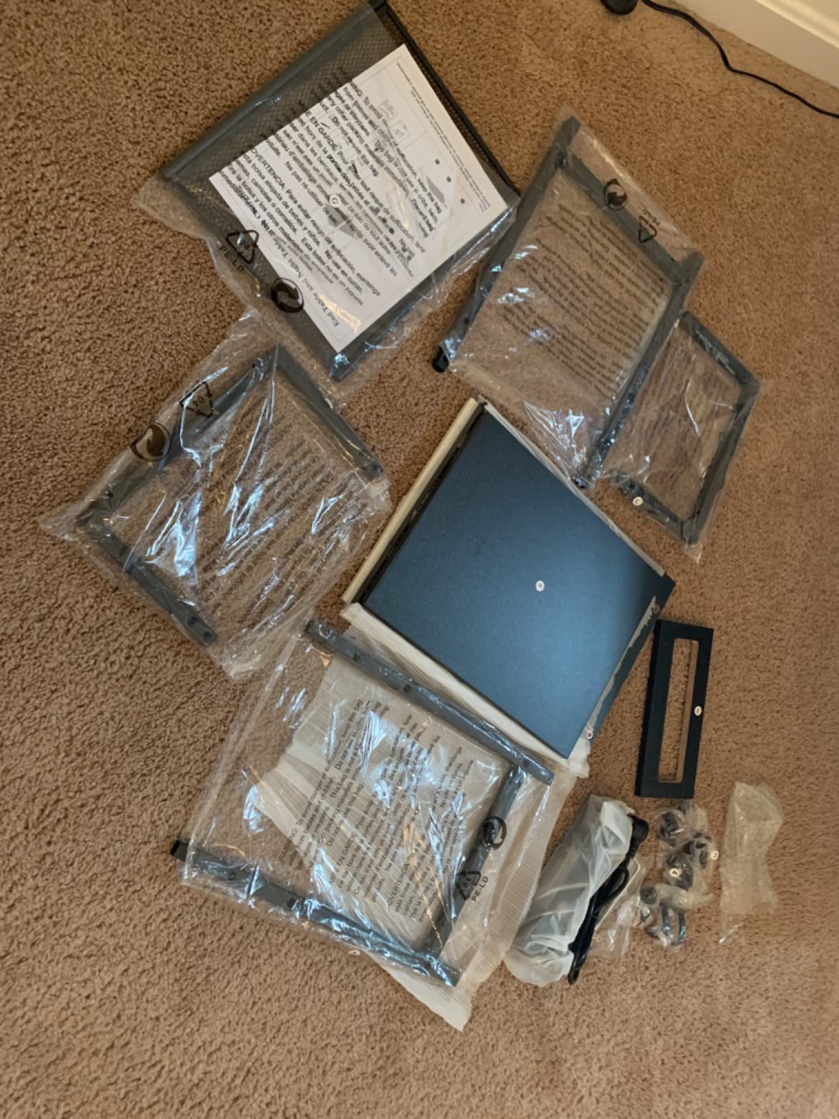$8/mo - Finance End Table with Charging Station, 3- Tier Narrow Side ...