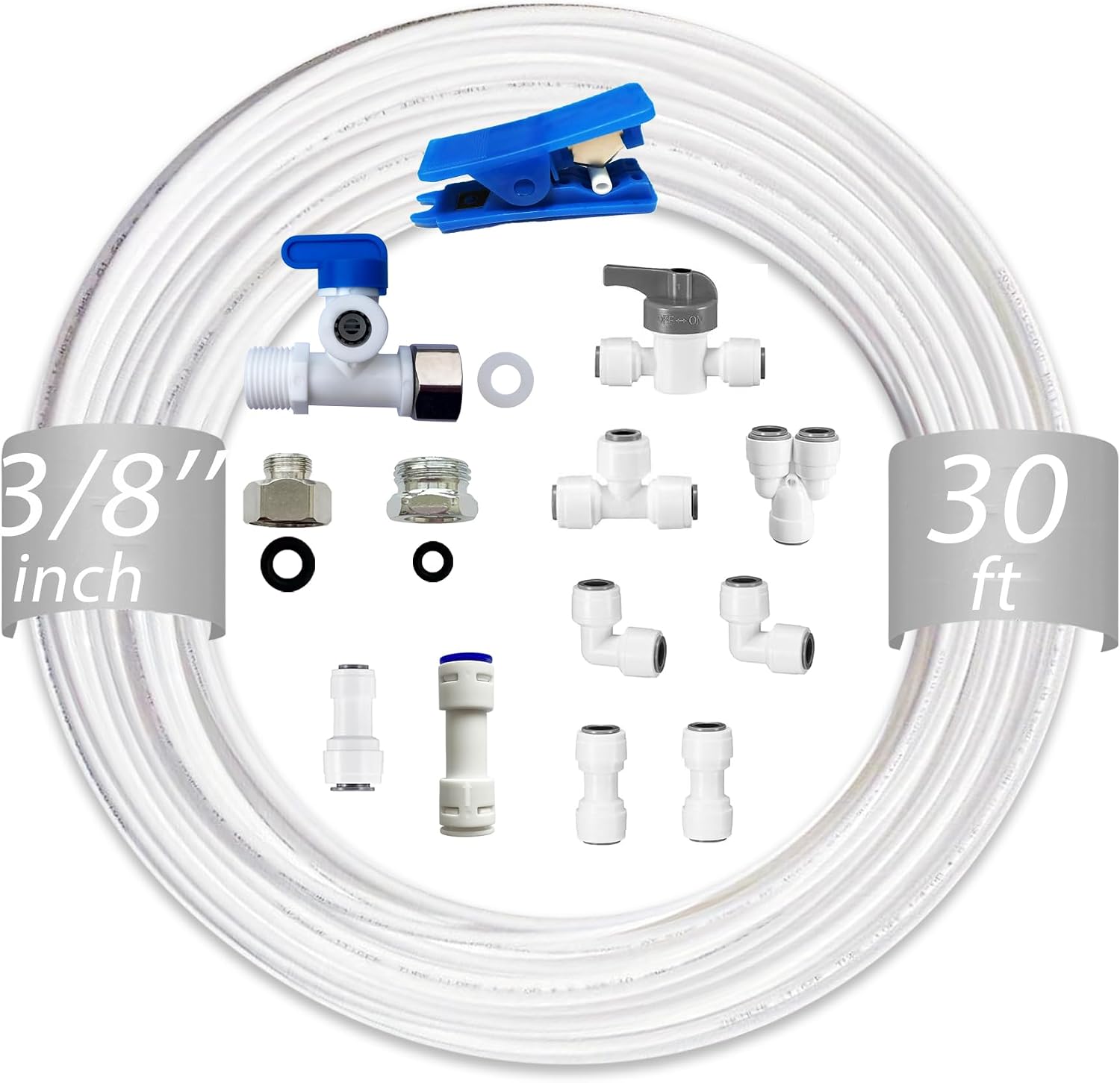 Amazon.com: TSnsfCerti NSF 3/8" inch Water Line Tubing and Push to ...