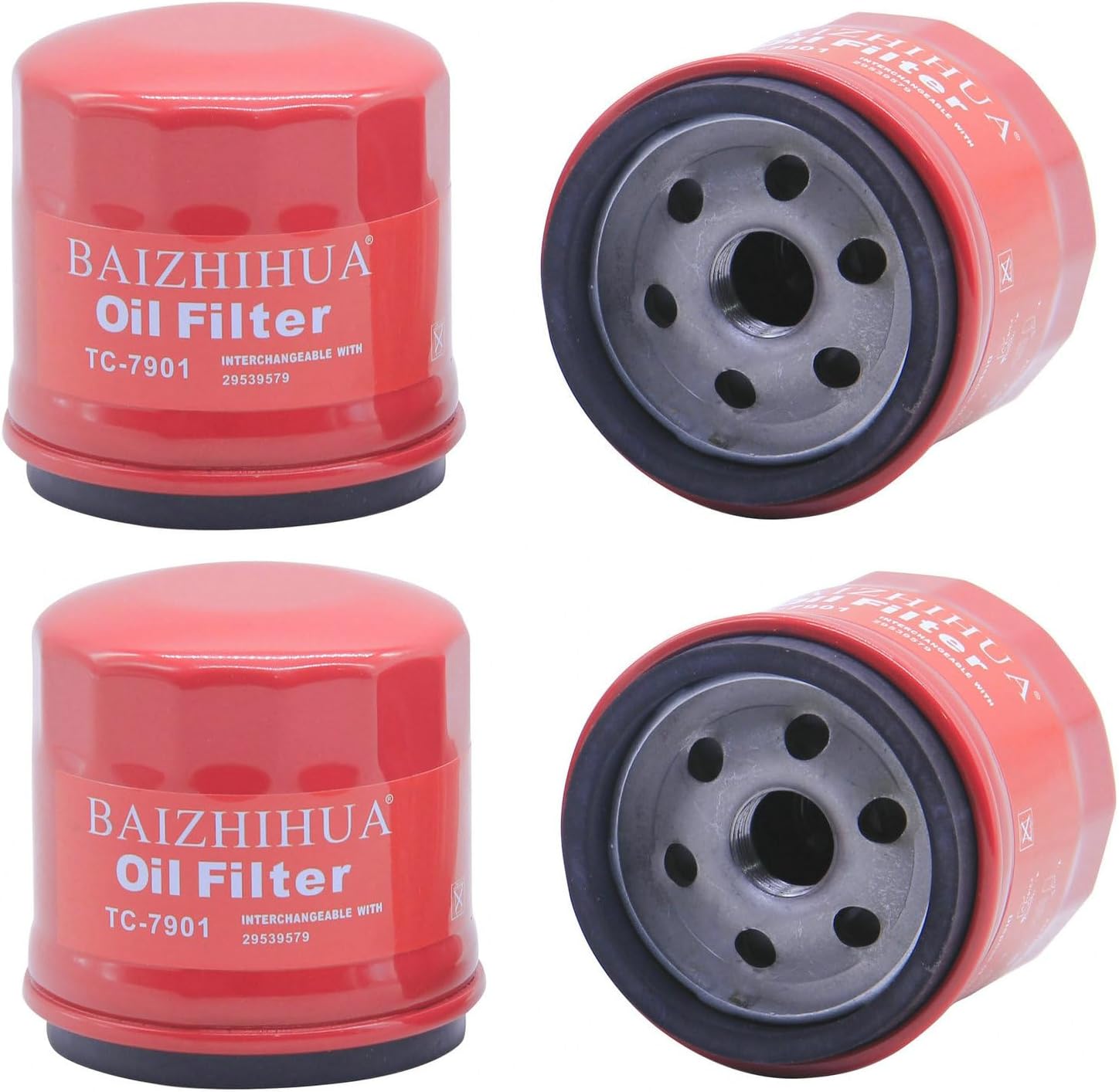 Amazon.com: 4 Pcs BAIZHIHUA 29539579 External Spin-on Oil Filter ...