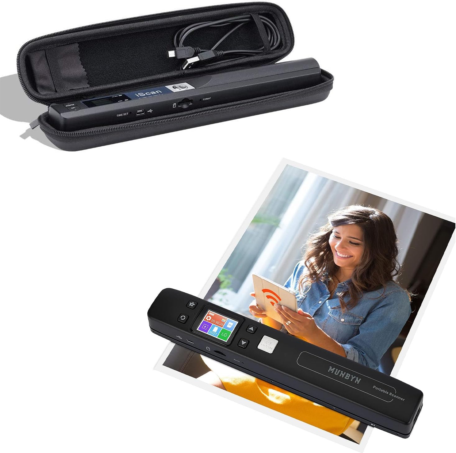 Amazon.com: MUNBYN Portable Scanner, Photo Scanner for Documents ...