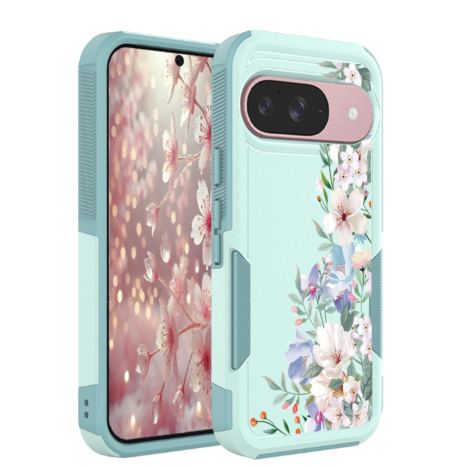 Amazon.com: Ftonglogy for Google Pixel 9 Case/9 Pro Case: Cute Flowers ...
