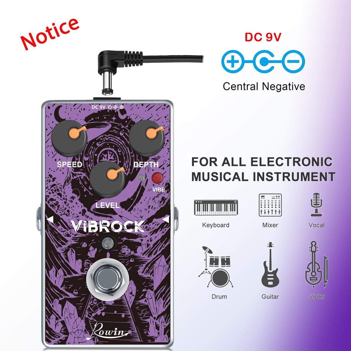 Snapklik.com : VIBROCK Chorus-Tremolo Monoblock Pedal Full Size ...